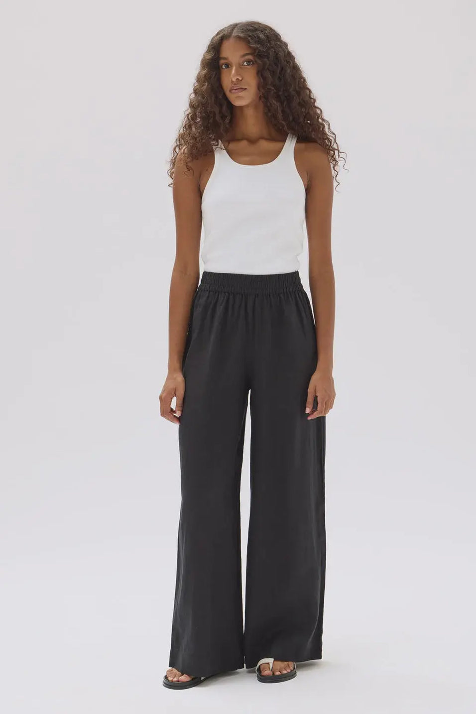 Nilsa Pant Black | Shop Assembly Label Online | Long Way Home, NZ