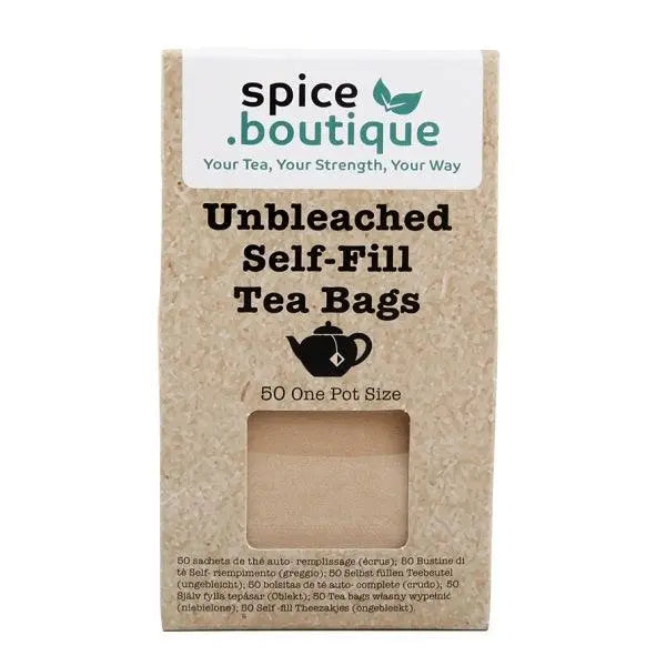 Unbleached Self-Fill Tea Bags | Spice Boutique | Long Way Home